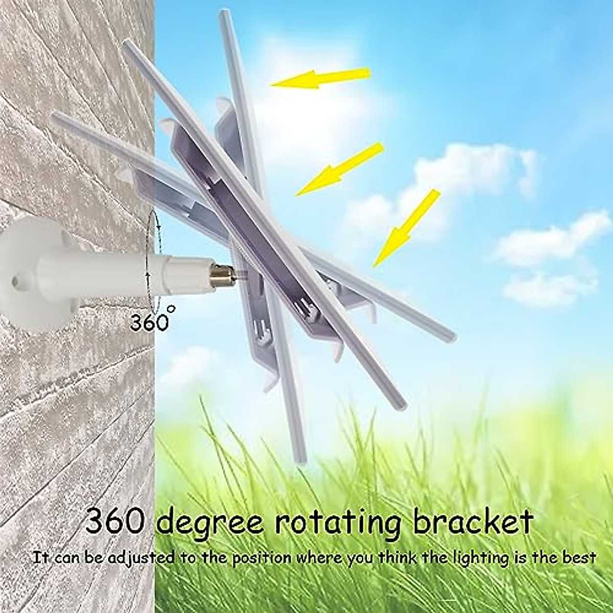 Ring Camera Solar Panel, Solar Battery Charger Compatible with Ring Spotlight Cam Plus/Pro (Battery)&Ring Stick Up Cam Battery and All Type C/ DC3.5 Plug Cameras, 6V 4 W Fast Charging (1Pack)