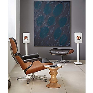 KEF LS50 Wireless II Powered Bookshelf Speakers - Pair (Mineral White)