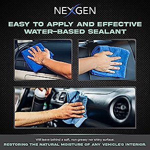 Nexgen Interior Conditioner — Condition Leather, Vinyl, and Plastic Interiors — Non-Greasy Satin Finish for Car Interiors and More (8 OZ)