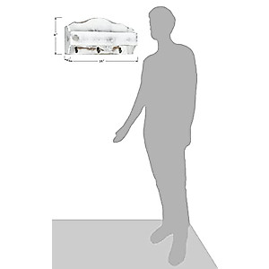 Red Co. 16” x 8” Large Decorative Wooden Wall-Mounted Rack Organizer with 3 Hooks in Distressed White Finish