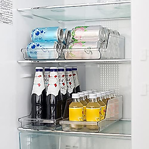 Ettori Egg Container for Refrigerator and 4 Pack Can Organizer for Pantry