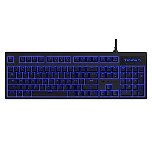 Tesoro Blue Mechanical Switch Blue LED Backlit Illuminated Mechanical Gaming Keyboard (TS-G7NL-V2 (BL))