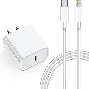 iPhone 14 13 12 11 Super Fast Charger [Apple MFi Certified ] 20W PD USB-C Wall Charger 6FT Cable Compatible with iPhone 14/14 Pro/14 Pro Max/14 Plus/13/13Pro/12/12 Pro/11/11Pro