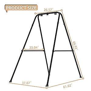 Swing Stand for Kids,Baby Swing Frame, Toddler A-Frame Metal Swing Sets for Backyard, Outdoor Indoor Heavy Duty Swing Set, Fits for Most of The Toddlers Swings