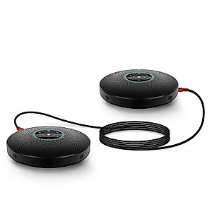 2 Bluetooth Speakerphone - M2 Max Professional Conference Speaker and for Around 20 People Business Conference Calls High Volume Noise Reduction Daisy Chain Dongle Home Office Skype