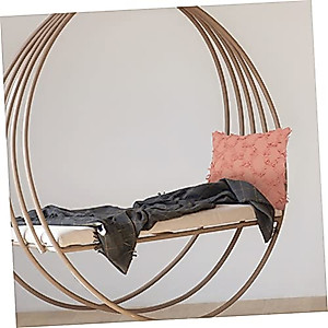 BESPORTBLE 2pcs Core for Shaped Covers Macrame Morocco Beding Design Pink Tassel Simple Cases Room Bed Lip Stylish Chic Hotel Protector Cotton Decor Chair Restaurant Pillowcase Practical