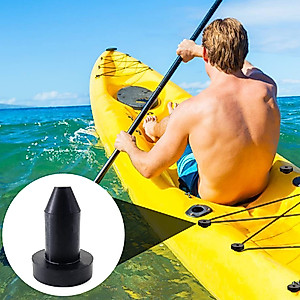 VAIIEYO 6 Pack Kayak Drain Plug Push - Rubber Scupper Plugs Drain Holes Stopper Bung for Most Fishing Boats, Pedal Boats, Kayak