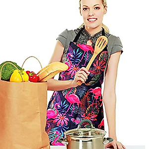 Sosolong Adjustable Waterproof Apron, Apron with 2 Pockets Cooking Kitchen Aprons for Women Men Chef, Adult Gifts