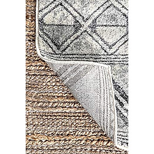 nuLOOM Teresa Moroccan Area Rug, 4' x 6', Grey