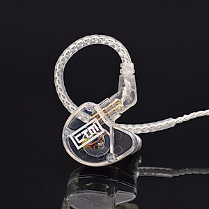 CTM CE110 - Pro Isolating Single Driver Wired Earphones by Clear Tune Monitors Titanium Coated Dynamic Driver Detachable Cable High Fidelity in-Ear Monitor