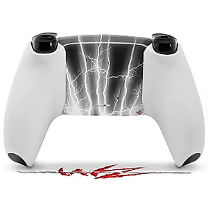 WraptorSkinz Skin Wrap compatible with Sony PS5 DualSense Controller Lightning White (CONTROLLER NOT INCLUDED)