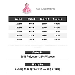Princess Pink Dress for Girls Pink Costume Plaid Sleeveless Sundress with Accessories Child Movie Heroine Cosplay Costume Pink Dress Uniform Halloween Stage Performance Party Costume, Pink,150cm