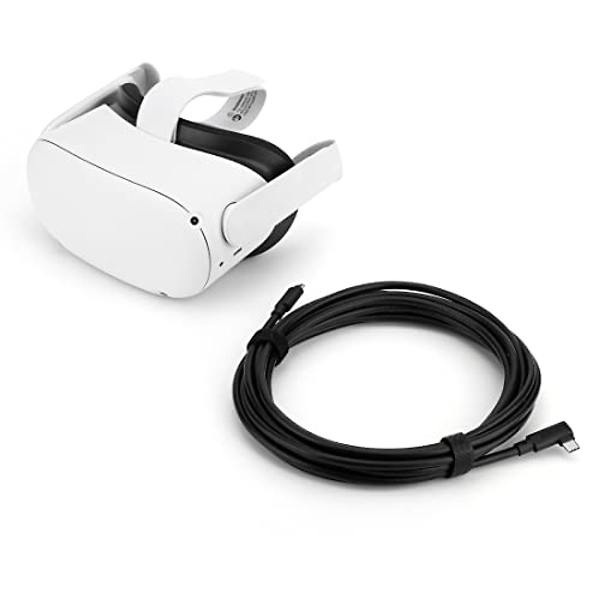 Certusfun Link Cable Compatible for Quest 1 2 Pico 4, 16 FT VR Headset Cable Accessories for Steam VR Games, USB 3.2 Gen 1 Type C to C High Speed Data Transfer Cord for Gaming PC (Black)