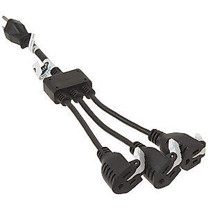 Conntek 05360 1 to 3 Power Splitter with Snap Pop, 14 inches