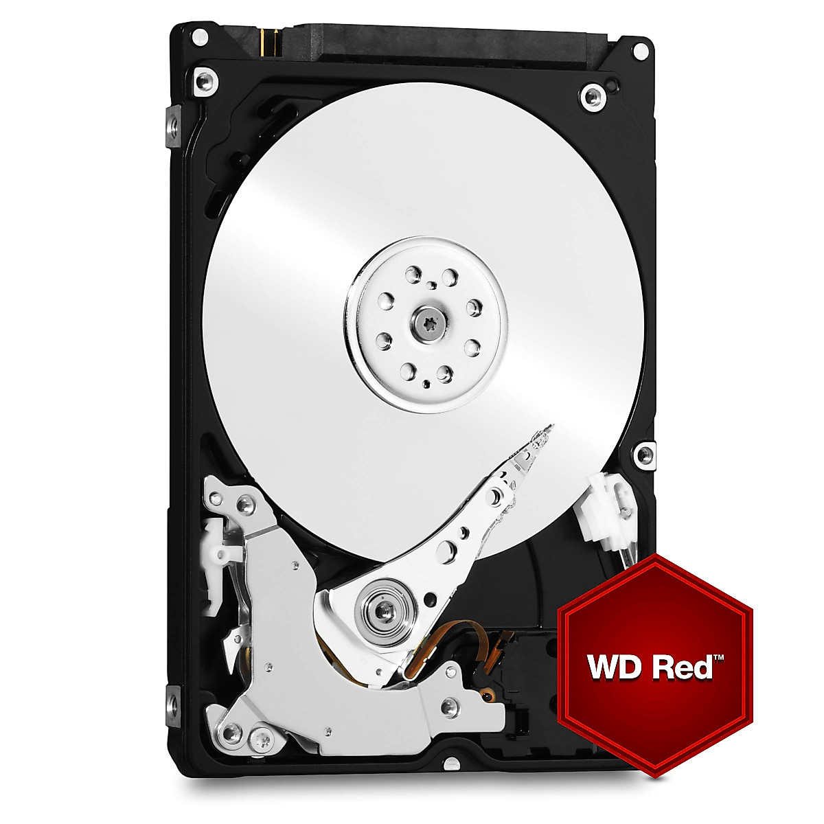 Western Digital 1TB WD Red Plus NAS Internal Hard Drive - 5400 RPM Class, SATA 6 Gb/s, CMR, 16 MB Cache, 2.5" - WD10JFCX