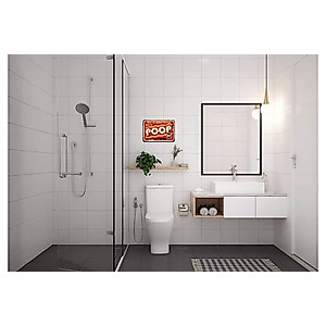 Here I Sit Broken Hearted Had to Poop But Only Farted Tin 20X30 cm Retro Look Decoration Plaque Sign for Home Bathroom Farm Garden Garage Funny Wall Decor