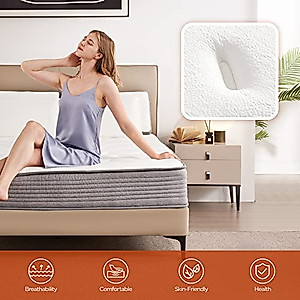 Twin Mattress, DIGLANT 10 Inch Memory Foam Hybrid Mattress, Tight Top Pocket Spring Mattress Sleep Supportive & Motion Isolation, Medium Firm Feel Mattress in a Box, CertiPUR-US Certified