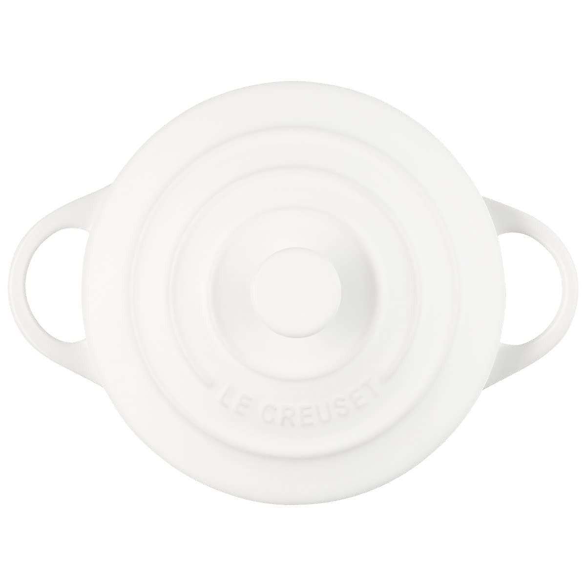 Le Creuset Stoneware Mini Round Cocotte, 8 oz., White