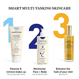 Embryolisse Lait Creme Fluid Face & Body Cream. Lightweight Moisturizer for All Skin Types. Hydrating Lotion with Shea Butter & Aloe Vera, 16.90 Fl Oz