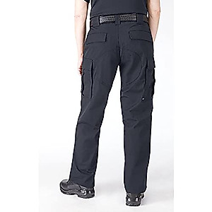 5.11 Tactical Women's TDU Pants, Regular Fit, Cargo Pockets, Style 64359, Dark Navy, 10 Regular