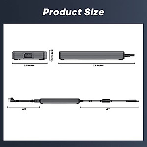 Slim 240W AC Adapter Charger for PA-9E DELL Alienware 13 15 17 M17x M18x X51 M15 M17 Area-51m R2 G3 G5 G7 Precision M6800 M6700 M6600 M6500 M6400 GA240PE1-00 J211H U896K Laptop Power Supply Cord