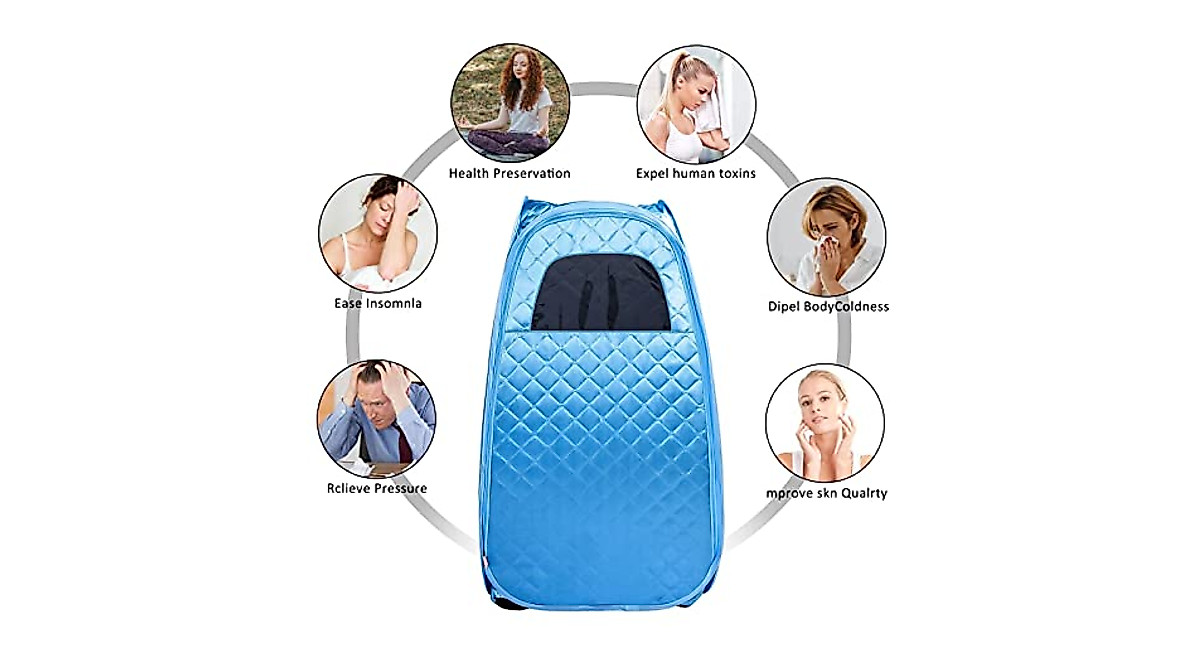 Tabeskly Portable Personal Sauna for Home Indoor Foldable Steam Sauna ...