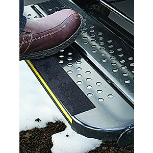 Anti-Slip Tape for Stairs, Ramps & Decks (Black, 1" x 60 FT) – Roll of High Traction Adhesive Grip Tape for Cutting Non-Skid Step Strips – Indoor or Outdoor