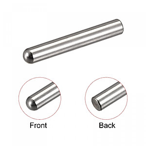 uxcell 10x70mm Dowel Pins, 304 Stainless Steel Round Head Flat Chamfered End Dowel Pin Bunk Bed Pins Shelf Pegs Support Shelves Fasten Elements