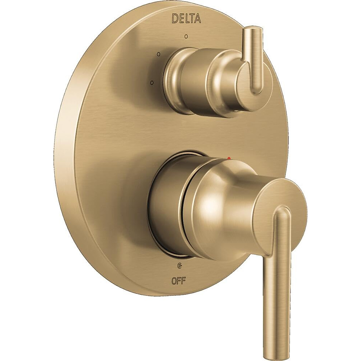 DELTA FAUCET T24859-CZ Contemporary Monitor 14 Series Valve 3-Setting Integrated Shower Trim with Diverter, Champagne Bronze