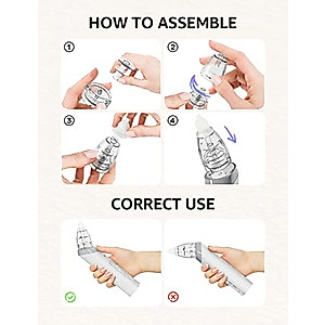 GROWNSY Nasal Aspirator for Baby, Electric Nose Aspirator for Toddler, Baby Nose Sucker, Automatic Nose Cleaner with 3 Silicone Tips, Adjustable Suction Level, Music and Light Soothing Function