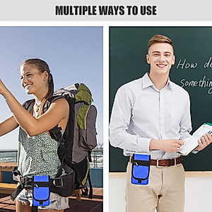 KATOLK Dual Phone Holster,Belt Phone Pouch, Large Smartphone Pouch Cell Phone Holder, Multi-Purpose Tactical Phone Pouch, Cell Phone Holder for Work, Hiking, Camping, Barbecue, Rescue (Blue, XL)