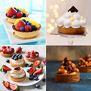 Palksky Silicone Molds for Baking (2 Pack)6-Cavity Large Round Disc Mold/English Muffins Pan/Resin Coaster Mold Non-Stick for Hamburger Chocolate Cake Pie Custard Tart Whoopie Pie Egg Pan