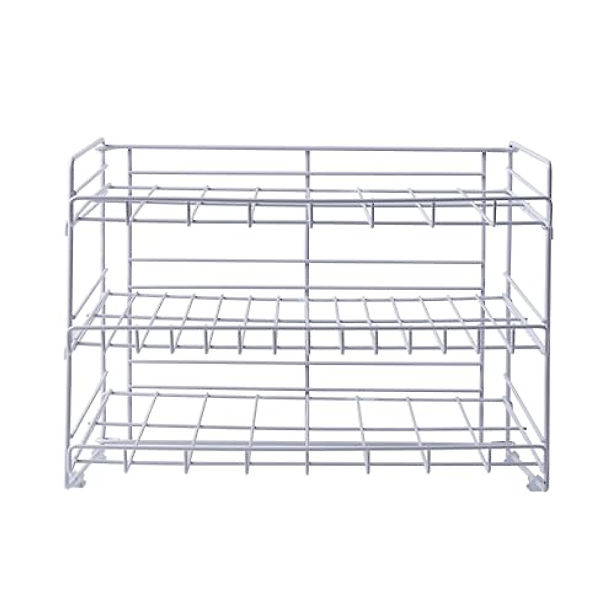 Atlantic Gravity-Fed Compact Single Can Rack - Kitchen Organizer, Durable Steel Construction, 3-level storage capacity, fits most pantries, PN 1002N in galvanized steel (Updated)