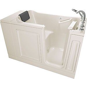 American Standard 2848.119.SRL Acrylic Soaking 28"x48" Right Side Door Walk-In Bathtub in Linen