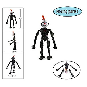 Toysvill FNAF Action Figures Sister Location (Set of 5 pcs), More Than 5 inches [Funtime Freddy Bear, Circus Baby, Ennard, Ballora, Funtime Foxy], Fun Action Simulator