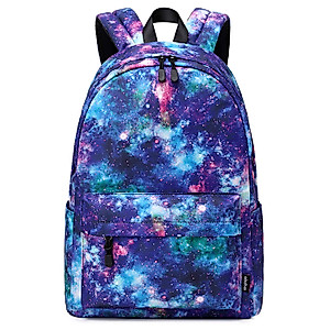 abshoo Lightweight Water Resistant Galaxy Backpacks For Teen Girls Boys School Bookbags (Galaxy D)
