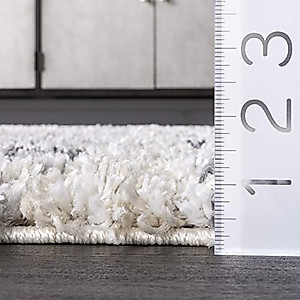 nuLOOM Roseanne Transitional Shag Area Rug, 10' x 14', Ivory