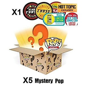 POP Funko Mystery 6 Pack w/ 1 Random Limited Edition Chase - Stylized Vinyl Figure Set New