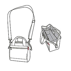 reisenthel Allrounder Cross Handbag, Structured Cross-body Carryall for Women, Black