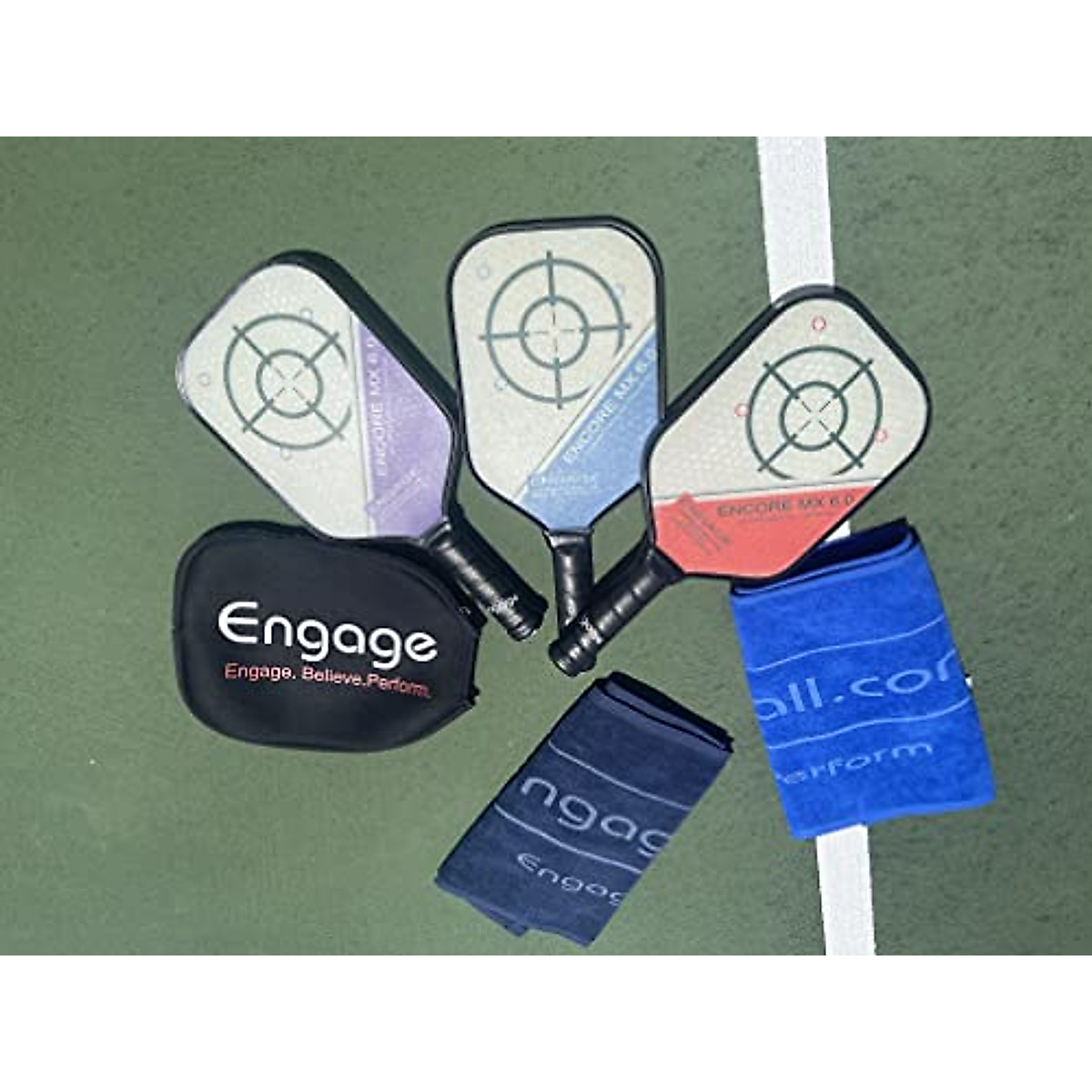 Engage Pickleball Encore EX 6.0 Pickleball Paddle - Pickleball Paddles with Thick Polymer Core - USAPA Approved Pickleball Paddles Pickleball Rackets for Adults - Standard (Purple)