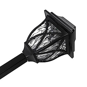 Yomxjs 6 Pack LED Solar Landscape Garden Lights Solar Pathway Lights Outdoor, Waterproof Solar Powered Pathway Lights for Yard, Patio, Landscape, Walkway (Cool White)