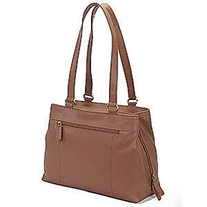 ROLANDO Maya Women's Top-Handle Leather Handbag (Cappuccino)