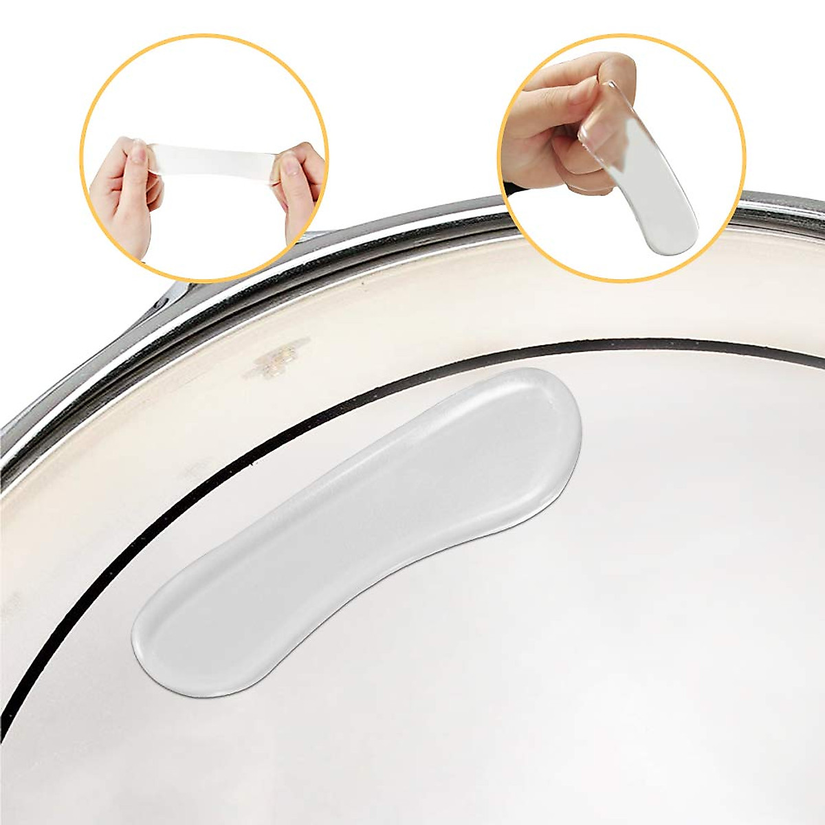 maxin Drum Dampener Gel,12 Pcs Round and 4 Pcs Long Clear Drum Dampener,Soft Silicone Drum Damper Gel Pads Drum Silencers for Drums Tone Control