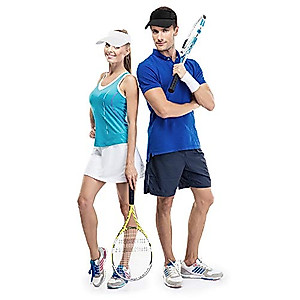 Trounistro 4 Pack Sun Sports Visor Hats Adjustable Hat Summer Cotton Cap for Golf Cycling Fishing Tennis Running Jogging and Other Sports (Style 2)