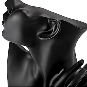 SOUJOY Jewelry Mannequin Stand Set, Earring Display with Hand, Resin Bust Holder Organizer for Show Jewelry, Necklace, Earrings, Rings