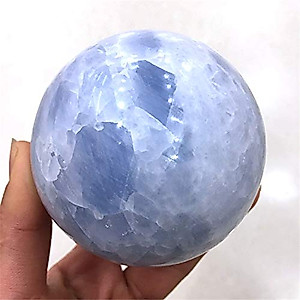1pc 60mm - 70mm Natural Aquamarine Crystal Sphere Balls Beautiful Kyanite Crystal Ball for Decorative