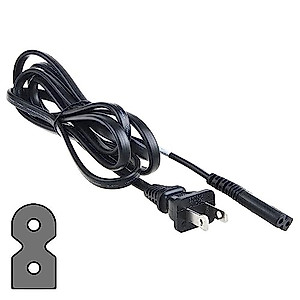 Xzrucst 6Ft AC Power Cord Flat Fig 8 Cable Lead for Brother PE-400D 500 Sewing Machine