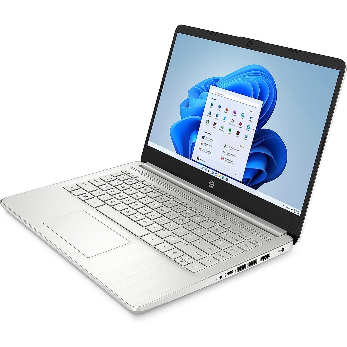 HP Laptop 14-inch 14-DQ4003CA FHD Touchscreen Notebook, Intel Core i5-1155G7 11th Gen Processor 8GB DDR4 RAM, 512GB PCIE SSD Computer PC Storage, Windows 11 Home Installed, Natural Silver (Renewed)