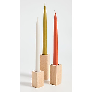 Maison Balzac Women's The Garden Set of 5 Chandelles, Rust/Pink/Olive/Pistachio, 5 Count