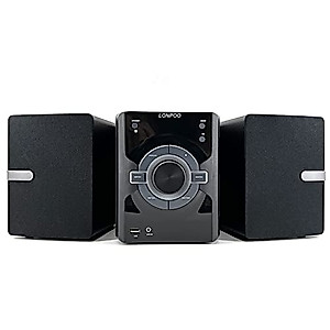 LONPOO Compact Top Loading CD Player Stereo Shelf System, Bluetooth CD Player Home Music System 30W, Digital FM Stereo Radio (NO AM) with Speakers, Headphone Jack丨AUX-IN丨USB Input丨Remote Control